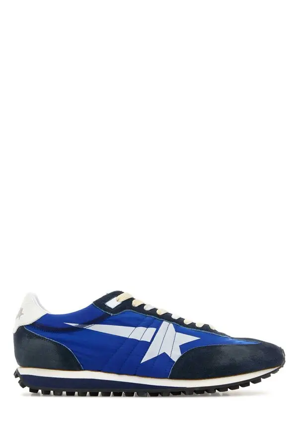 GOLDEN GOOSE Fabric And Suede Running Marathon Sneakers - Blue