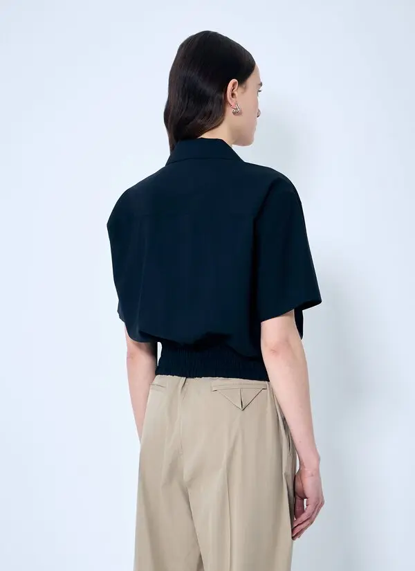 Bottega Veneta Wool Camp Collar Shirt