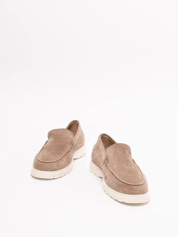 TOD'S Suede Slipper Loafers