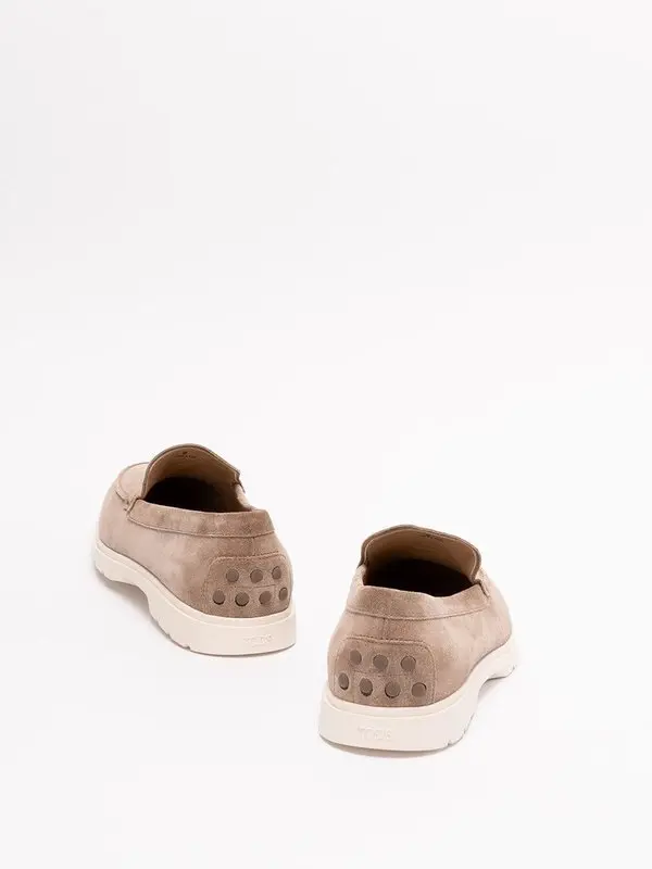TOD'S Suede Slipper Loafers