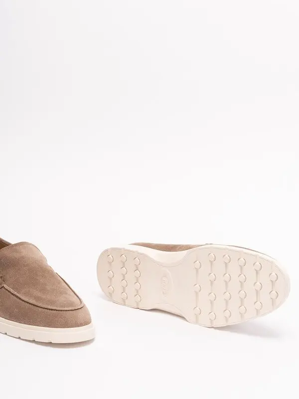 TOD'S Suede Slipper Loafers