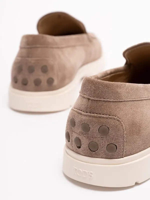 TOD'S Suede Slipper Loafers