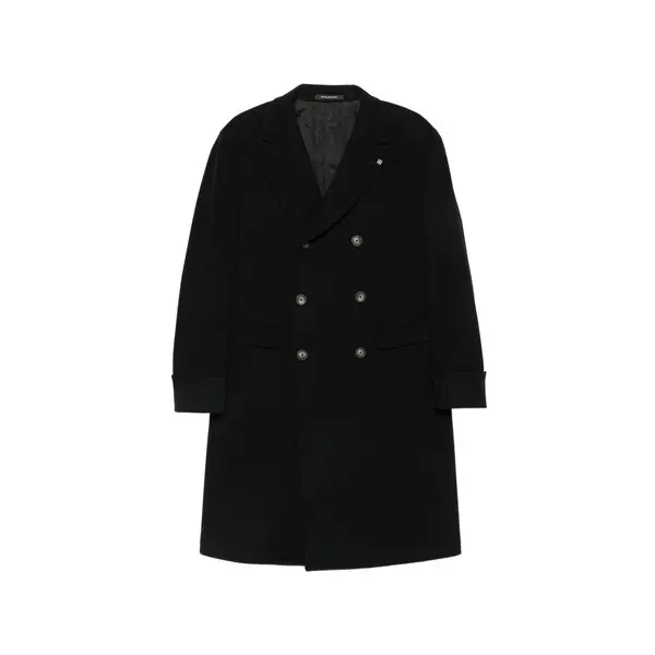 Tagliatore Coats Double Breasted Coats - Black