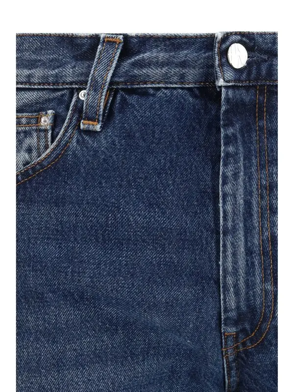 TOTEME Washed Twisted Seam Jeans - Blue