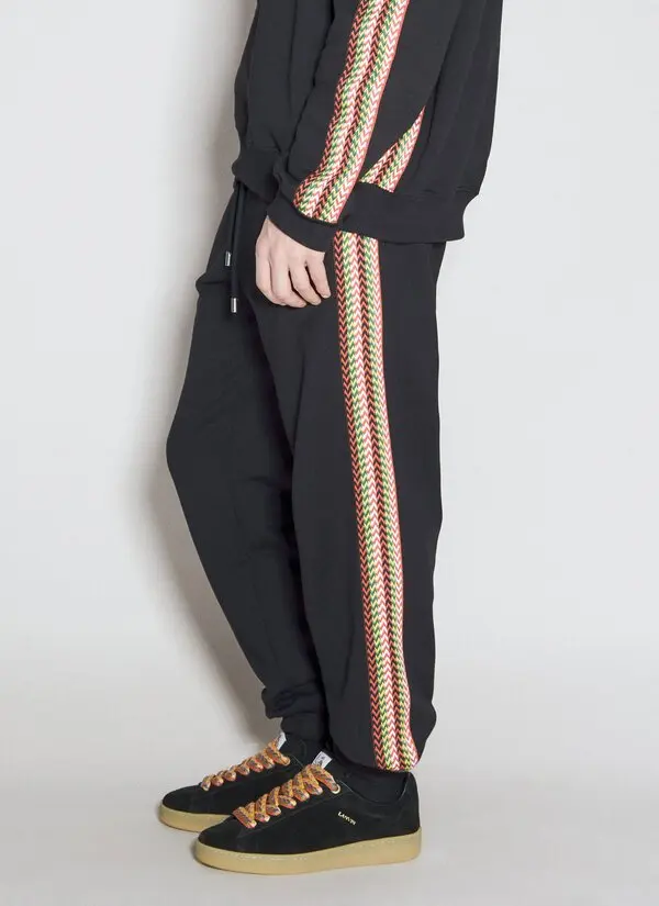 LANVIN Side Curb Track Pants - Black