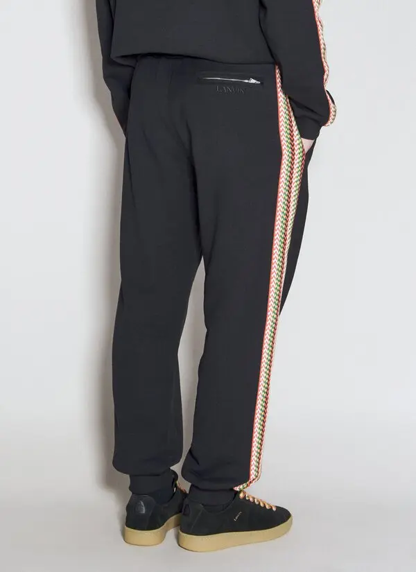 LANVIN Side Curb Track Pants - Black