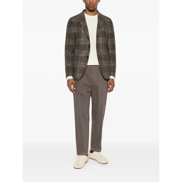 Tagliatore Checked Blazer With Notched Lapel