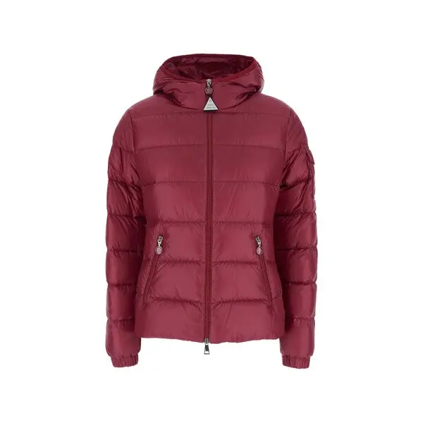 Moncler Quilted Hooded Down Jacket - Red