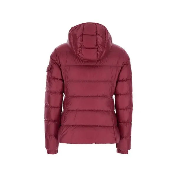 Moncler Quilted Hooded Down Jacket - Red