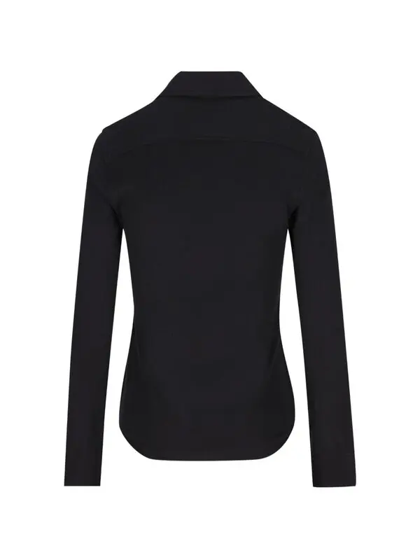 Celine Cotton Shirt With Embroidered Logo Detail