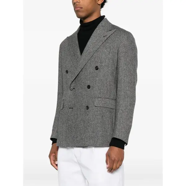 Tagliatore Double-breasted Peak Lapel Blazer