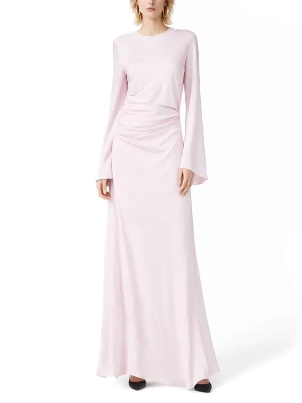 Alexander McQueen Long Dress With Drape - Pink
