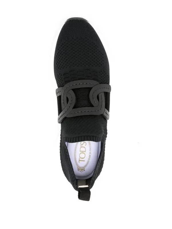 TOD'S Kate Chain-link Detail Knit Sneakers - Multicolor