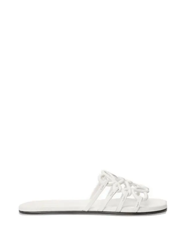 Loewe Leather Anagram Slides - Multicolor