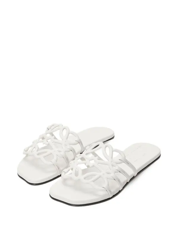 Loewe Leather Anagram Slides - Multicolor