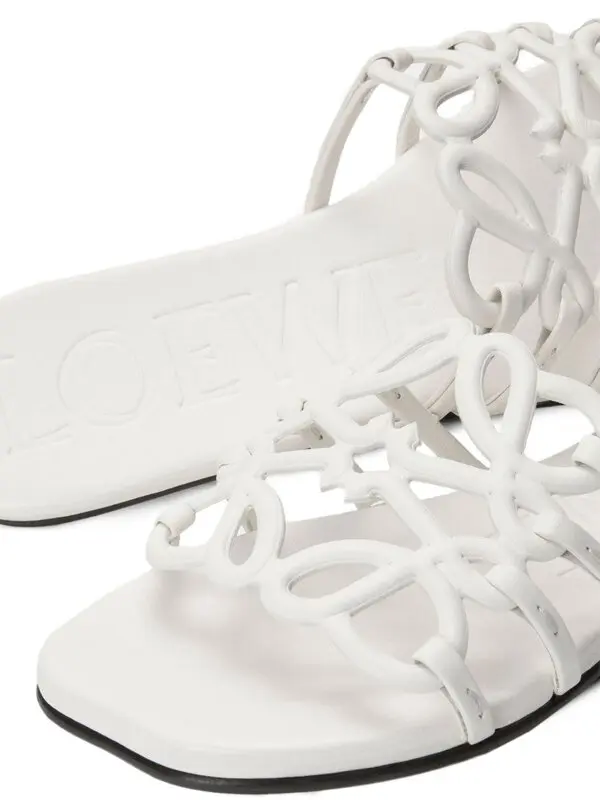 Loewe Leather Anagram Slides - Multicolor