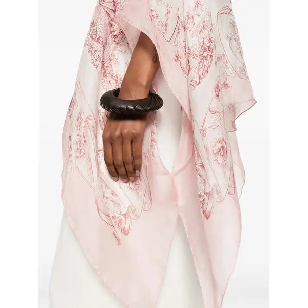 FERRAGAMO Silk Floral Print Kaftan