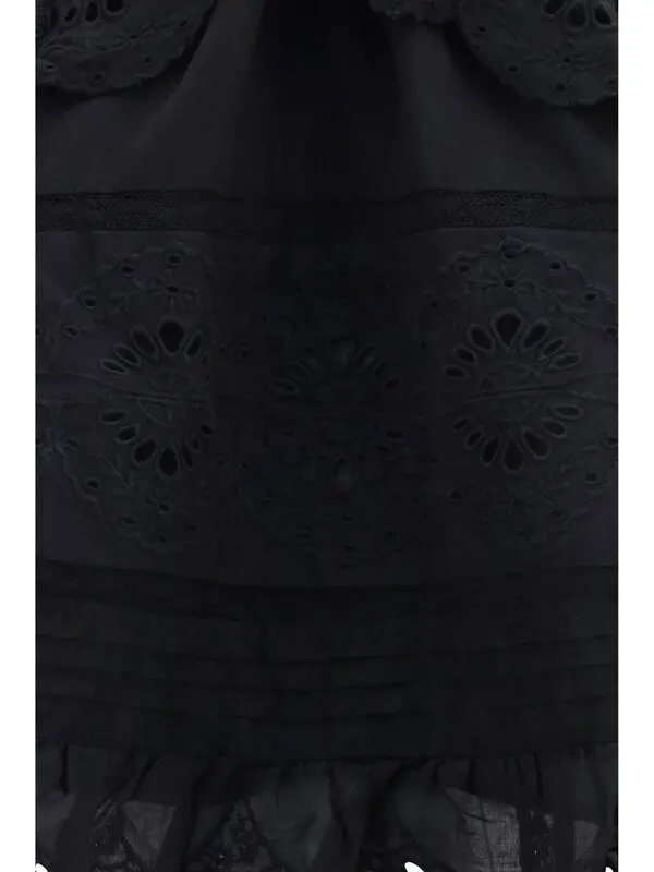Isabel Marant Étoile Prisha Ruffle Top With Embroidered Details