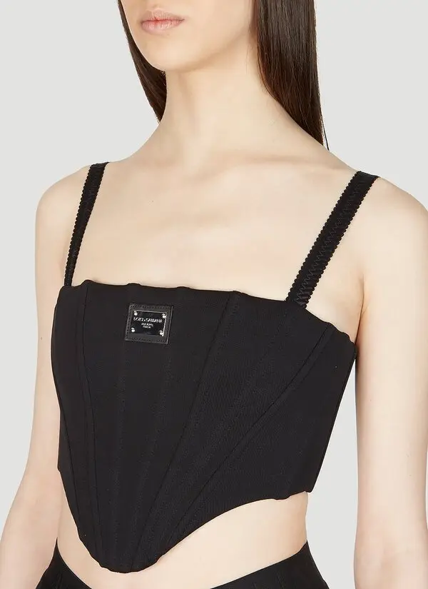 Dolce & Gabbana Logo Plaque Corset
