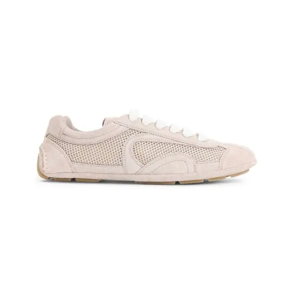 Prada Opale Beige Suede Calf Leather Sneakers - Multicolor