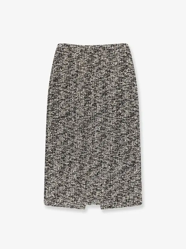 Gucci Midi Skirt In Laminated Boucle Fabric - Multicolor