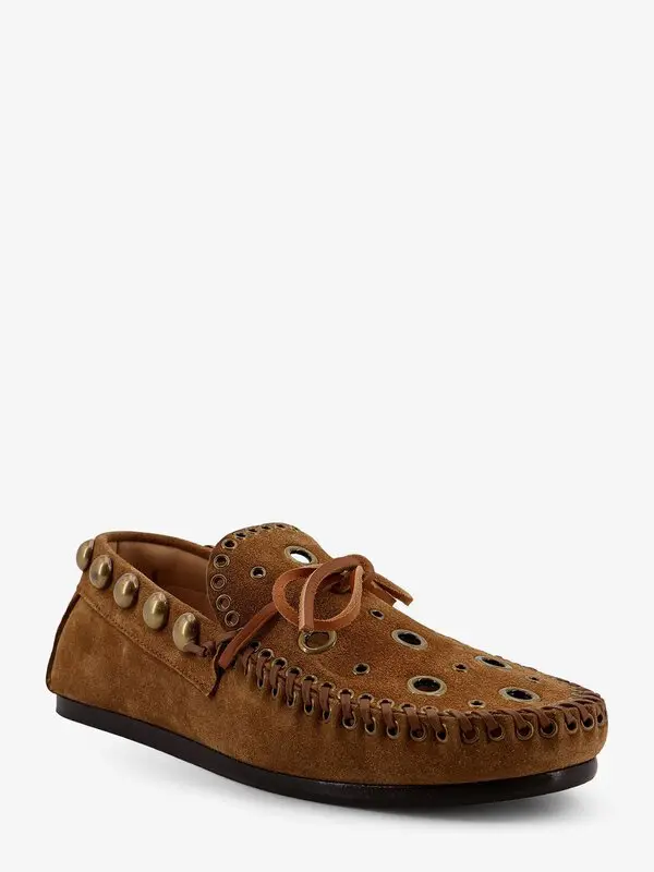 Isabel Marant Étoile Suede Loafers With Metal Detailing - Multicolor