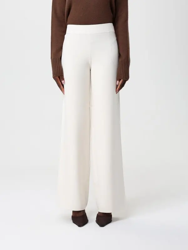 Max Mara Tailored Wide Leg Pants - White