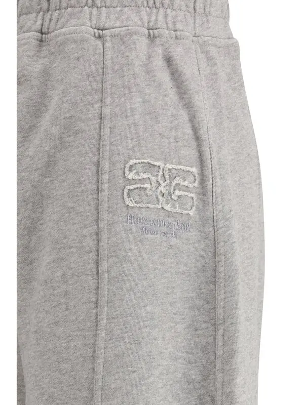 GANNI Embroidered Paneled Pants
