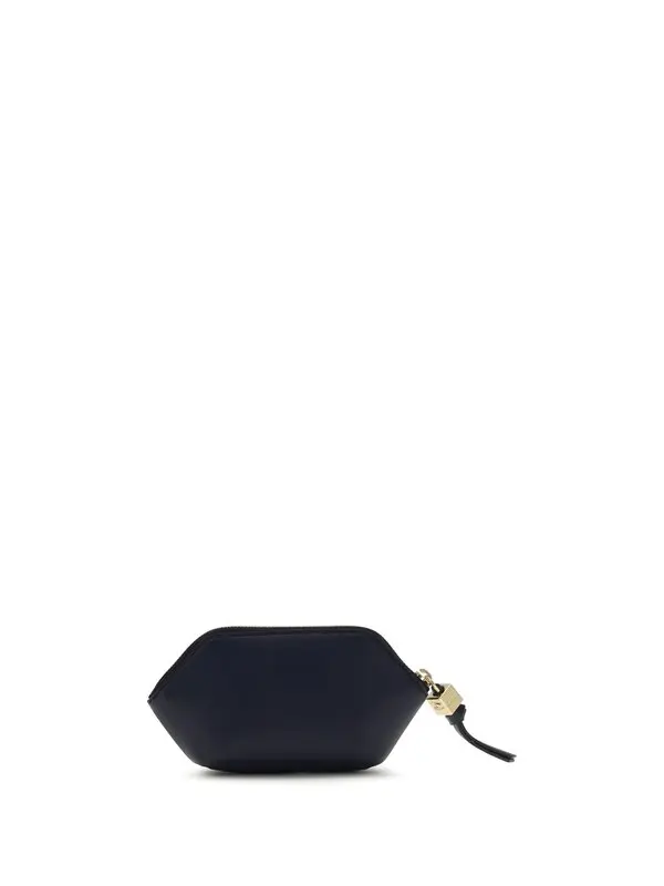 GANNI Bou Coin Purse With Teddy Bear Applique