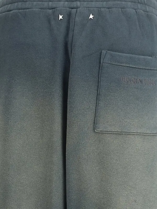 GOLDEN GOOSE Sweatpants With Shaded Design - Blue