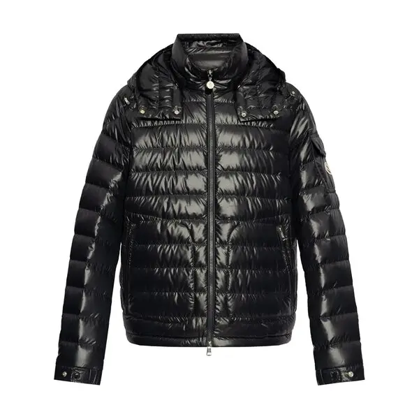 Moncler Padded Down Jacket With Detachable Hood - Blue