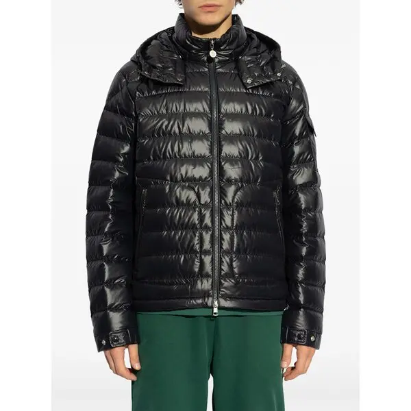 Moncler Padded Down Jacket With Detachable Hood - Blue
