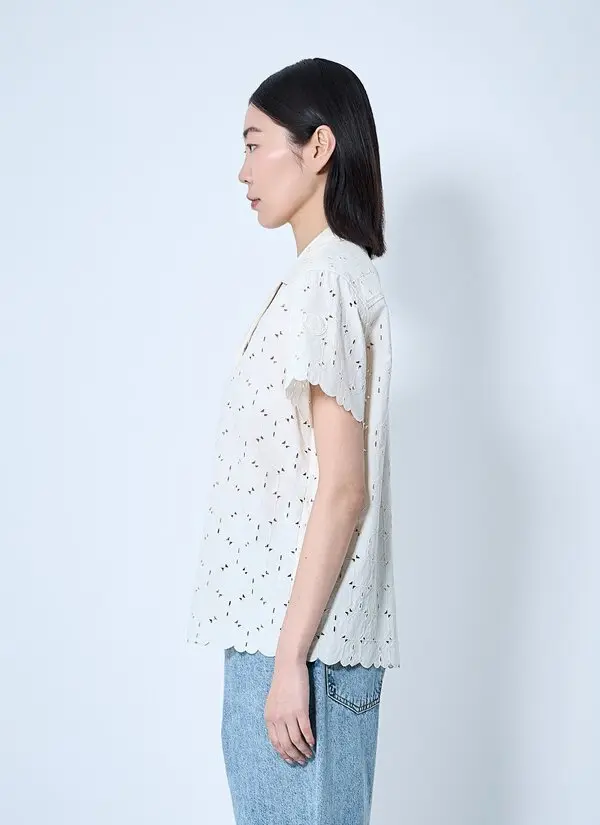Moncler Lace Button-down Shirt