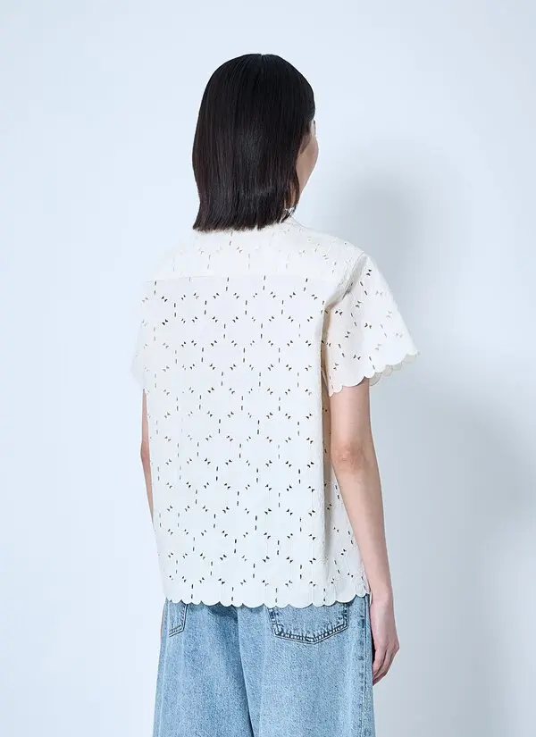 Moncler Lace Button-down Shirt