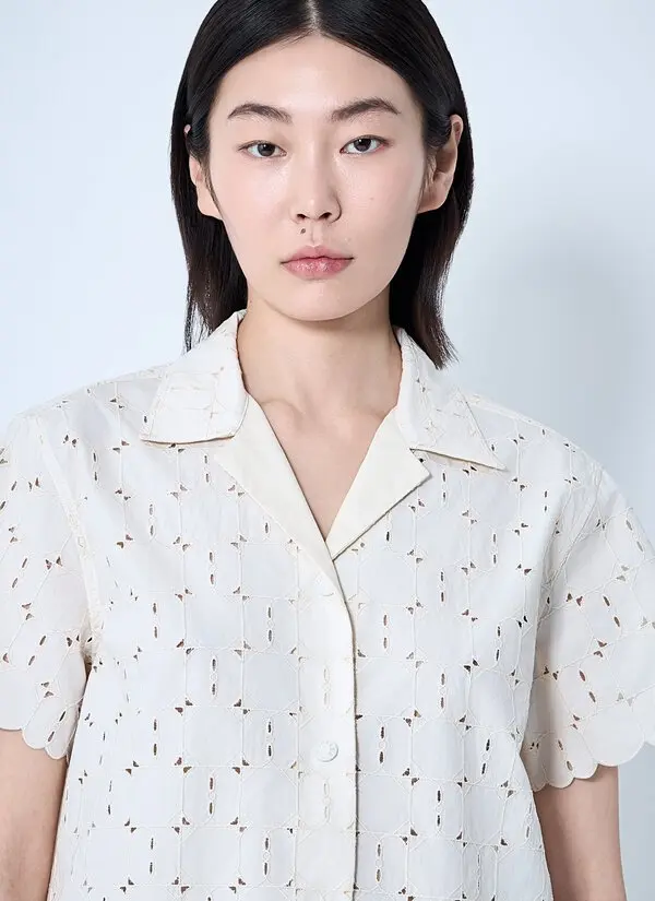 Moncler Lace Button-down Shirt