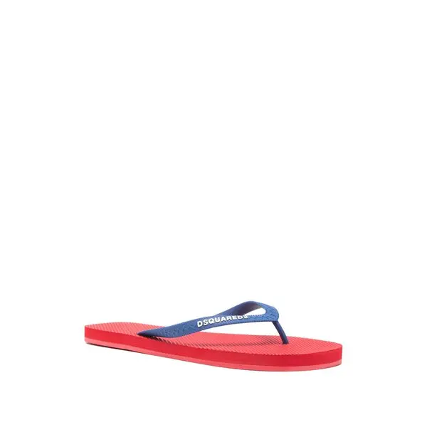 Dsquared2 Logo Detail Flip Flops