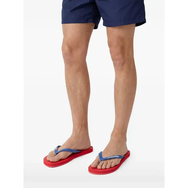 Dsquared2 Logo Detail Flip Flops