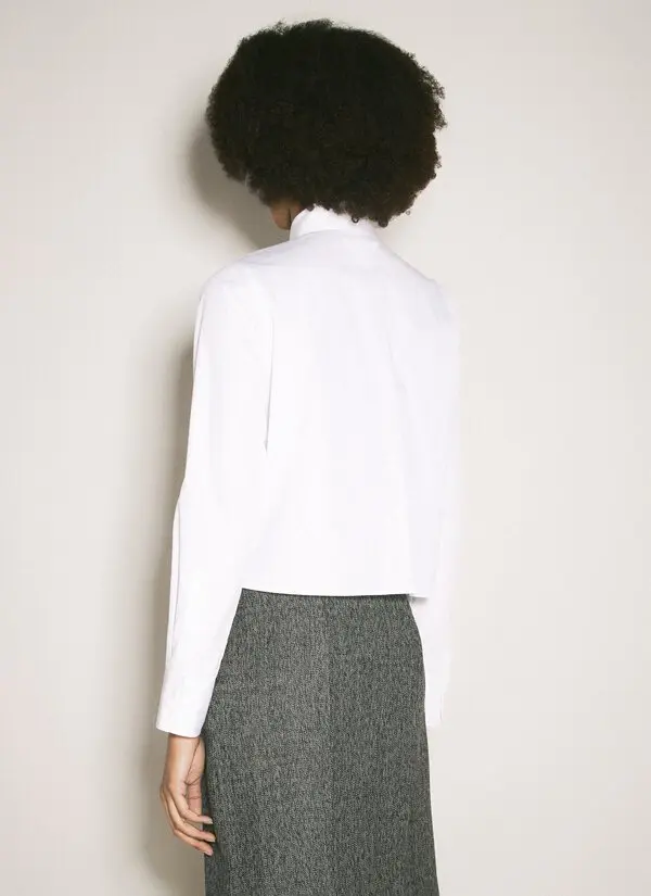 Prada Embroidered Cotton Poplin Shirt