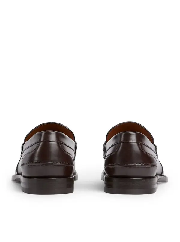 Gucci Leather Moccasins With Horsebit Detail