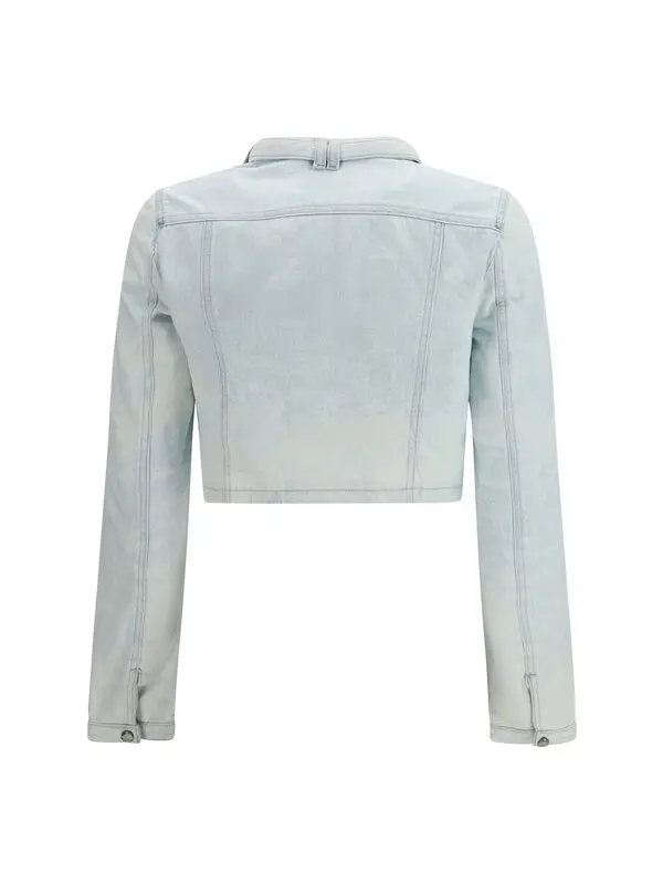 DIESEL® De-saphix-fsi1 Cropped Denim Jacket - Blue