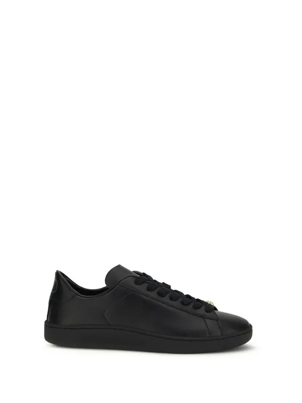 Valentino Garavani Royco Nappa Calfskin Lace-up Sneakers With Vlogo Signature Detail - Black
