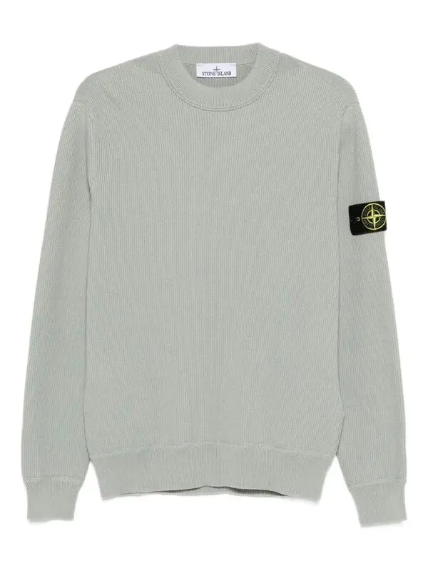 Stone Island Ribbed Soft Organic Cotton Crewneck Pullover - Multicolor
