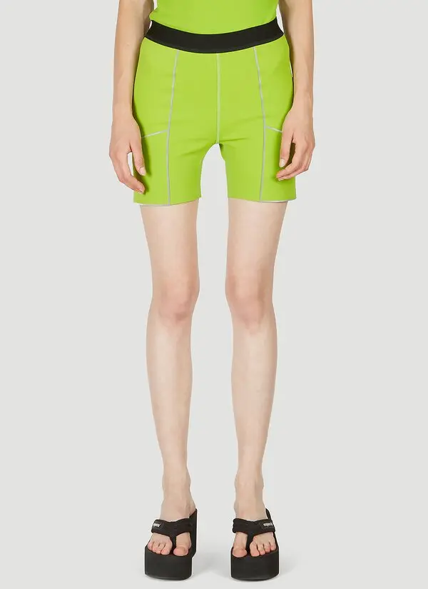Coperni Technical Blend Bike Shorts - Green