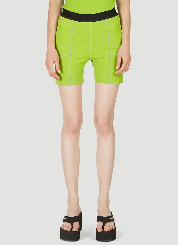 Coperni Technical Blend Bike Shorts - Green