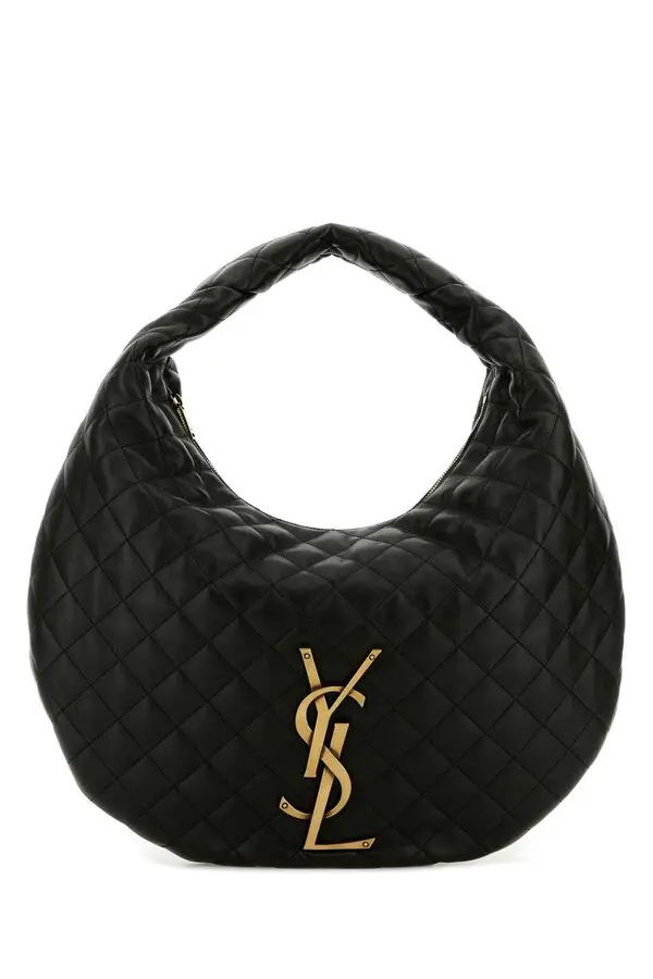 Saint Laurent Nappa Leather Icare Shoulder Bag - Black