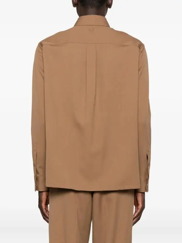 Fendi Wool Gabardine Shirt - Multicolor