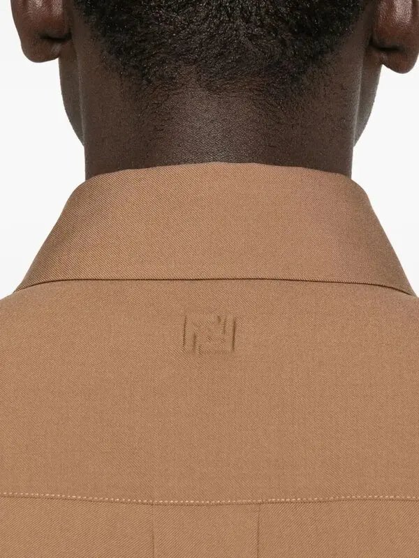 Fendi Wool Gabardine Shirt - Multicolor
