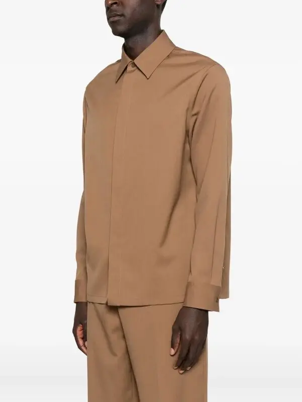 Fendi Wool Gabardine Shirt - Multicolor