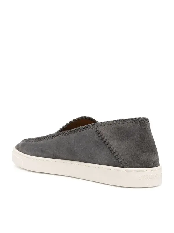 Giorgio Armani Suede Galleria 3 Slip-on Flats