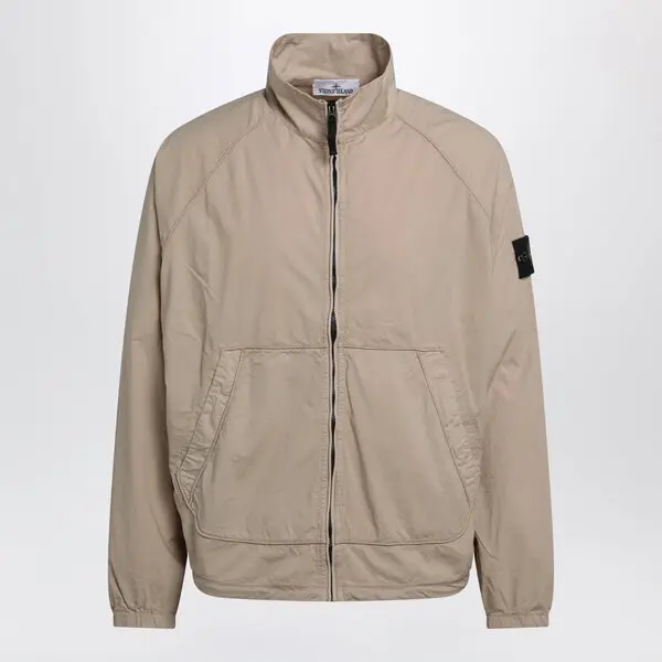Stone Island Beige Cotton Parachute Tela Track Jacket